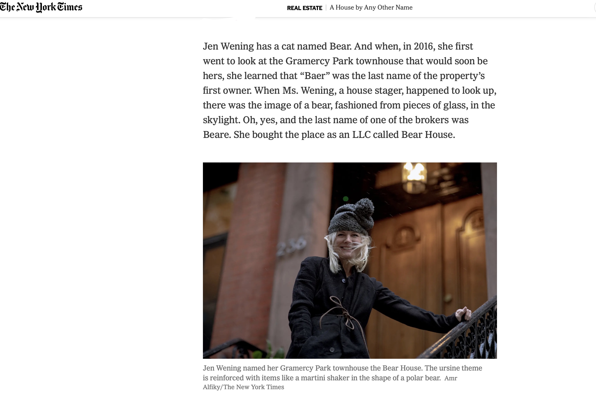 Press – Jen Wening's web page